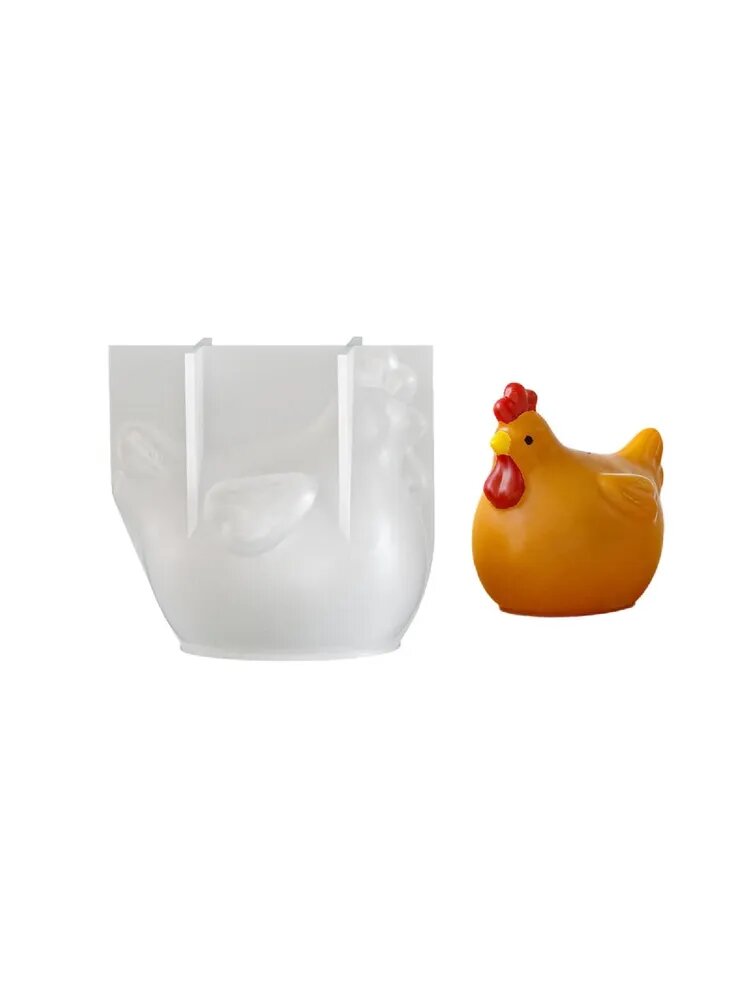 (1 штука) 3D стерео силиконовая форма для петуха и курицы