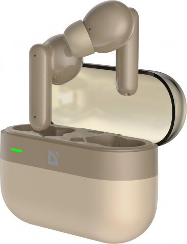 Беспроводная гарнитура Defender Twins 990 (Близнецы) Бежевый, TWS, ANC, Bluetooth