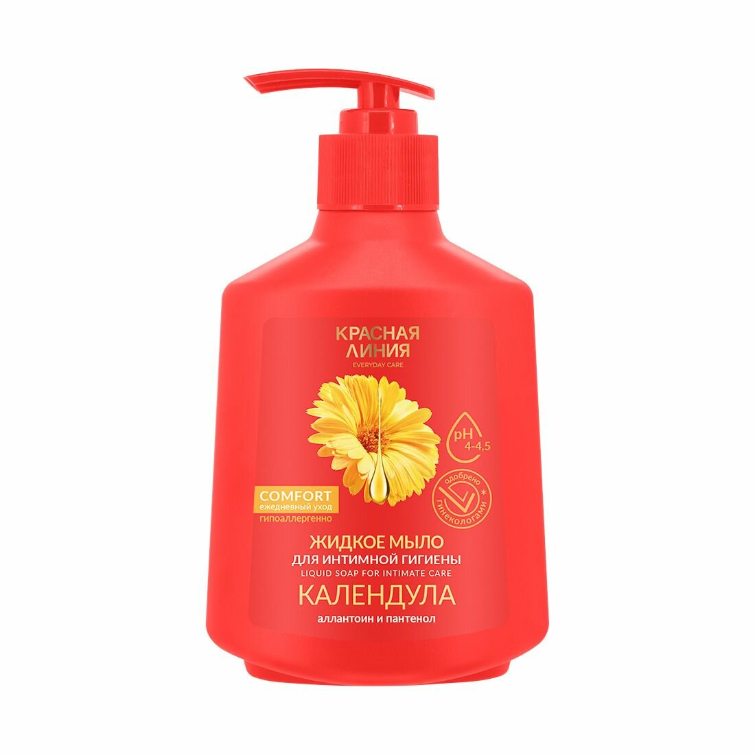 Мыло Красная линия жидкое интимное календула, 300 г (1421428)