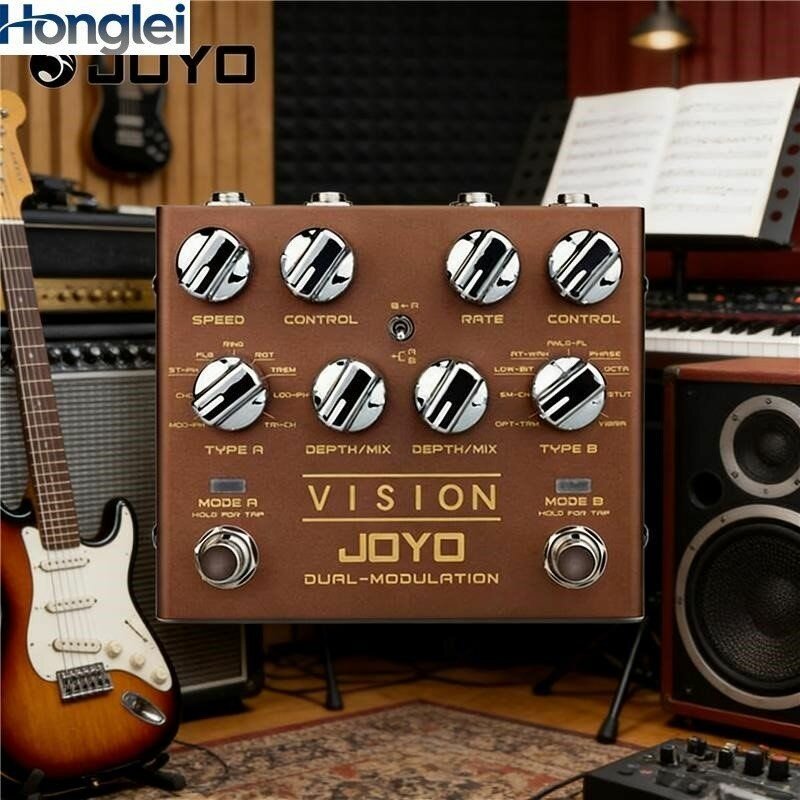JOYO R-09 Vision Двухканальная педаль модуляции Гитарная педаль мультиэффектов True Bypass JOYO R 09