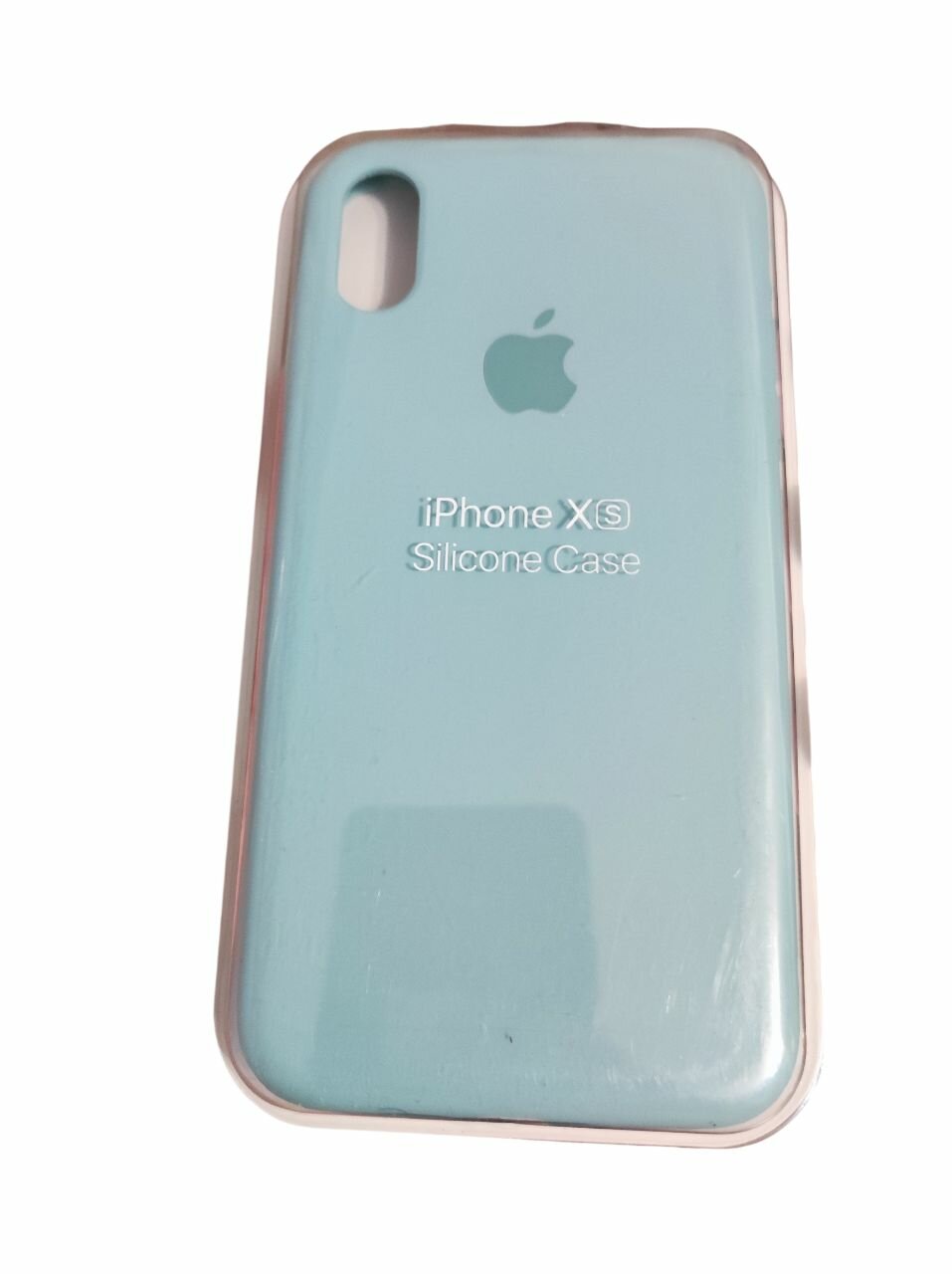 Чехол для iPhone X / XS силикон, айфон 10 икс голубой