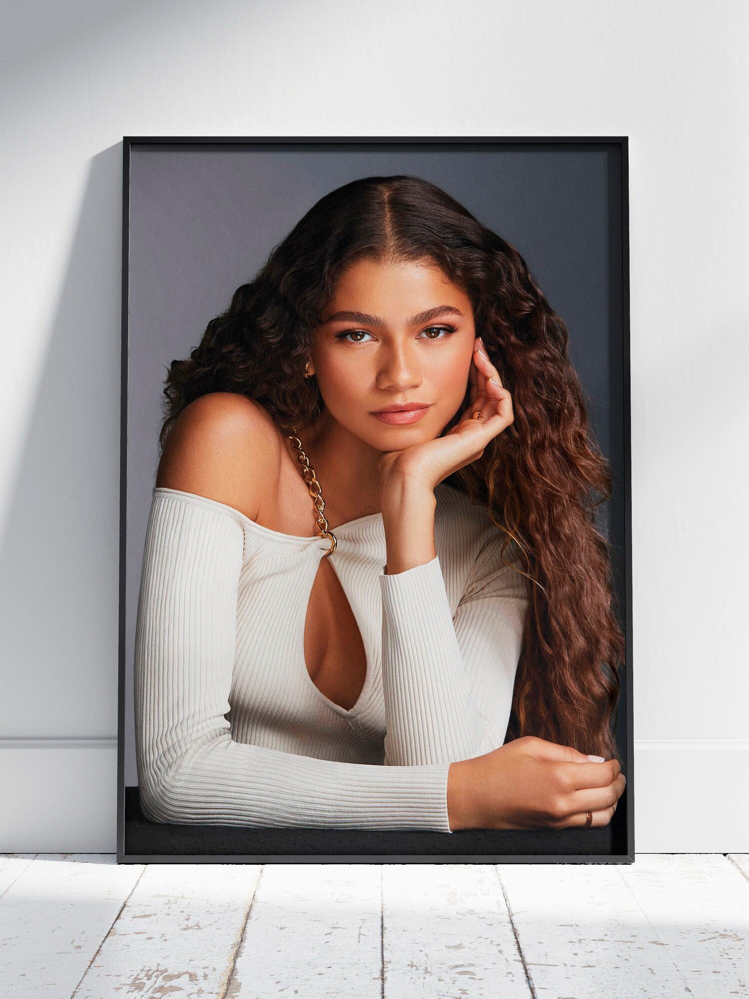 Плакат на стену для интерьера Зендея (Zendaya 2) - Постер по актеру фильма, кино, сериала формата A4 (21x30 см)
