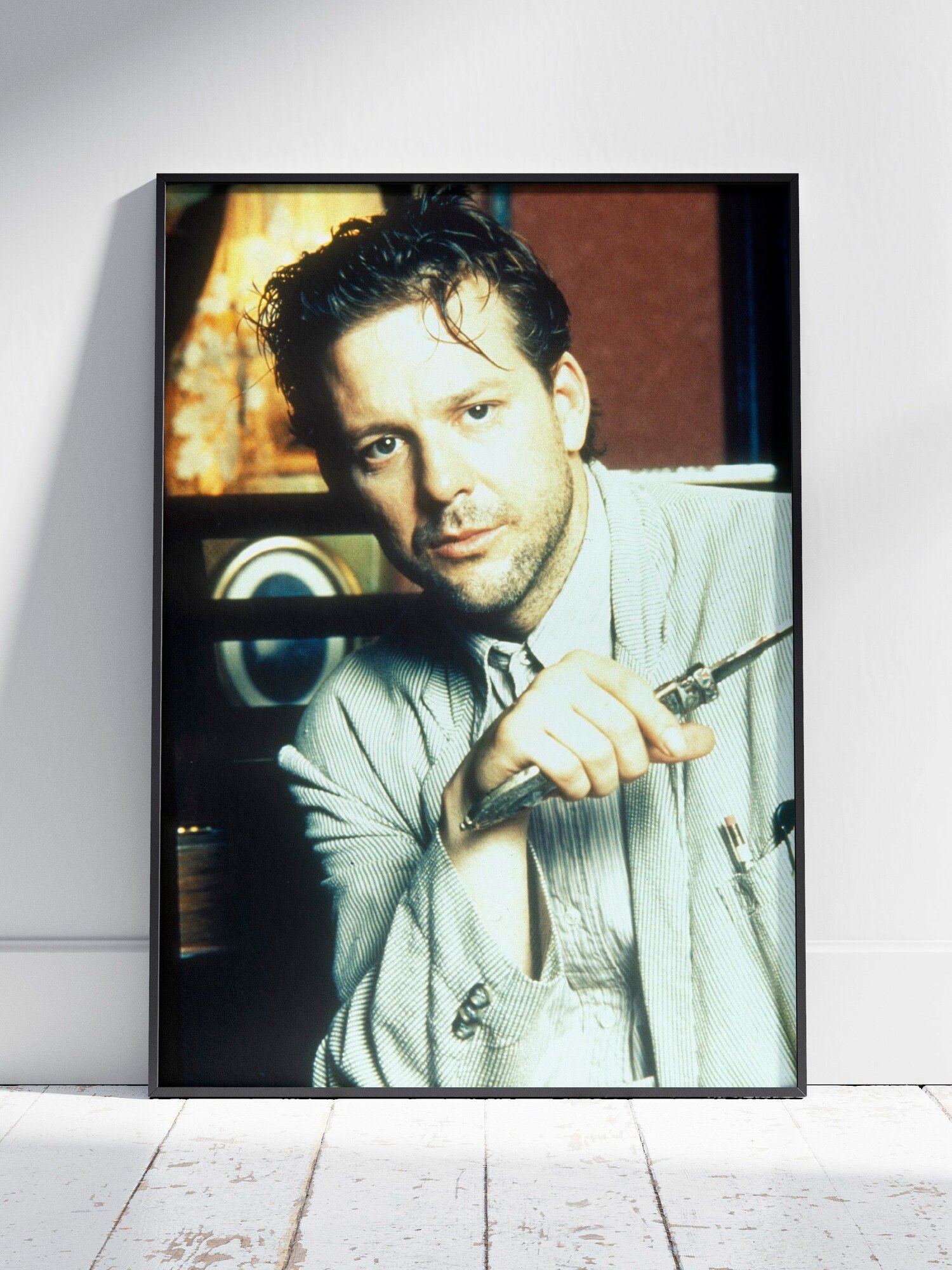Плакат на стену для интерьера Микки Рурк (Mickey Rourke 8) - Постер по актеру фильма, кино, сериала формата A4 (21x30 см)