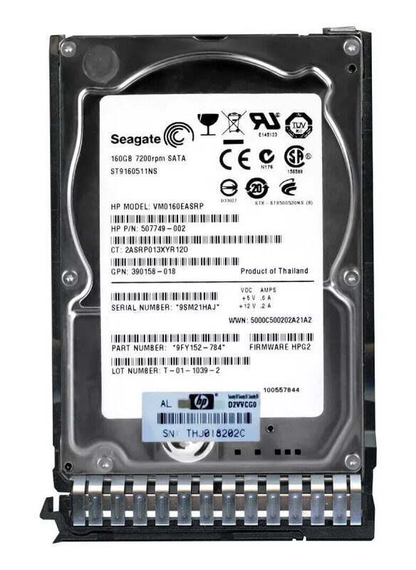 Жесткий диск HP VM0160EASRP 160Gb SATAII 2,5" HDD