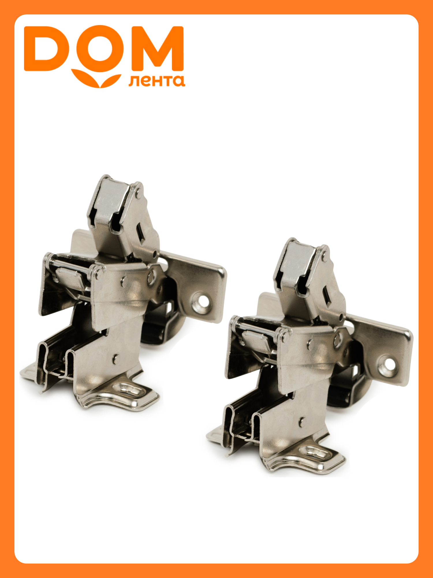 Петля мебельная Lemax Prof 2PCS-M403-INST, сталь, серебристая, 2 шт.