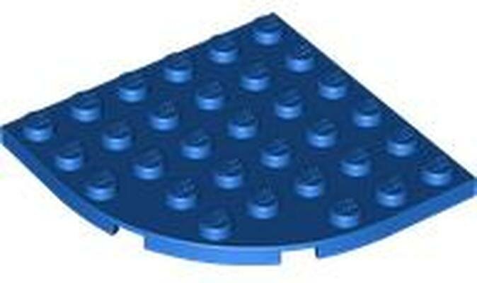 Деталь Lego 6003 Plate, Round Corner 6 x 6