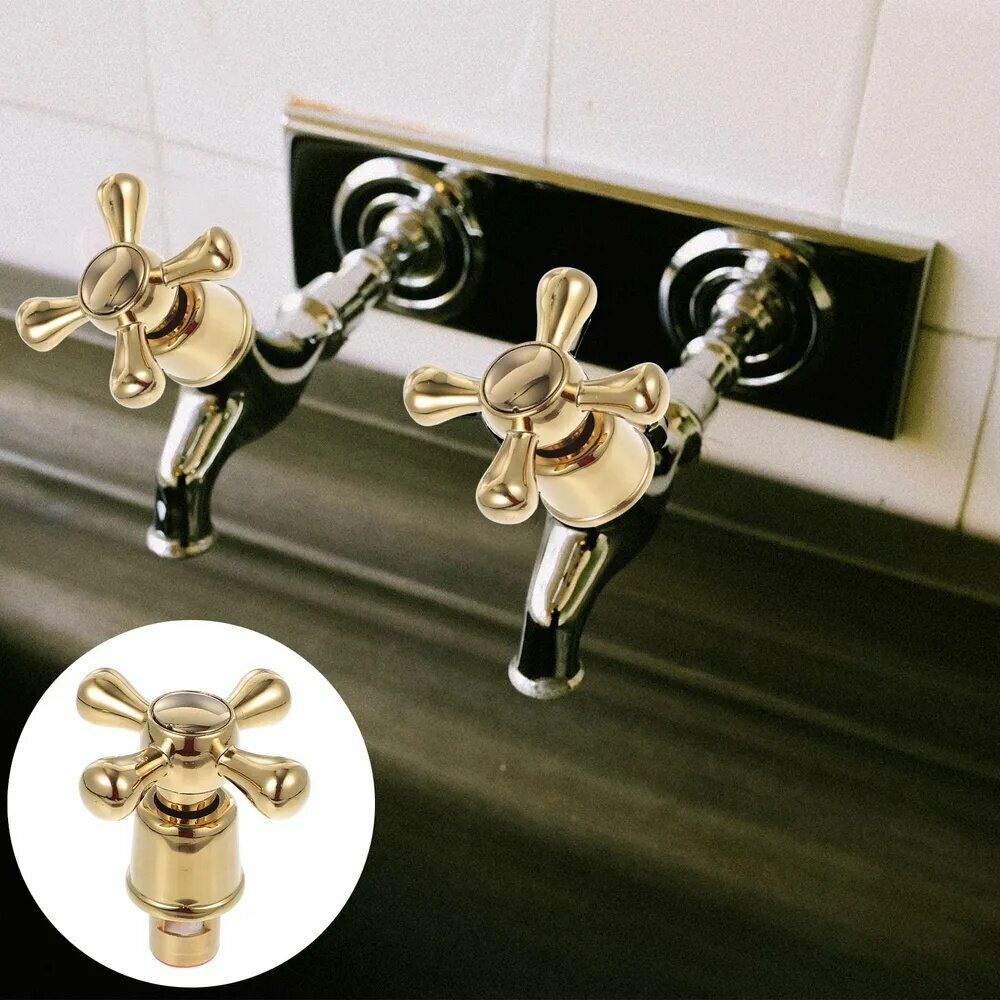 Ручка Крана Из Латуни Для Ванной И Кухни, Крестовидная Форма, 1 Комплект