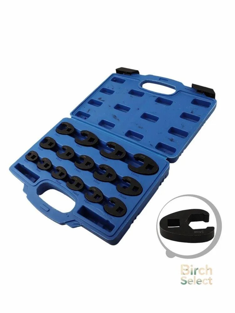 Набор специальных ключей 15 шт. из хромованадиевой стали (CrV) для гаек разных размеров. Размеры: 24 мм. Для рукояток 3/8 и 1/2 дюйма.