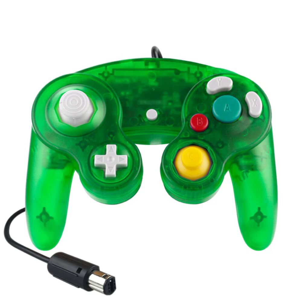 Проводной игровой контроллер для GameCube NGC подсветка блютуз недорогой качественный дляПК перезаряжаемый