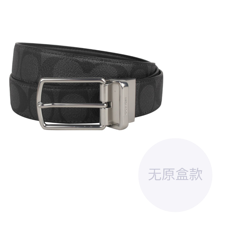 COACH Ремни из коровьей кожи Мужской Черный Ширина 2,8 см OneSize