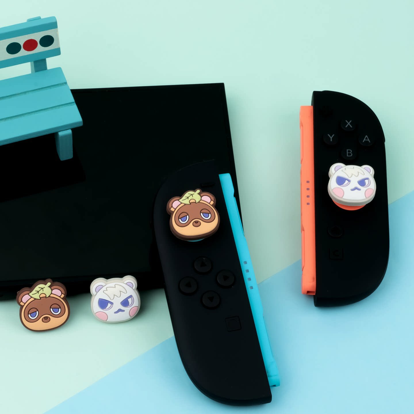 Силиконовые накладки на джойстик Animal Crossing для Nintendo Switch 2 - Высококачественная замена