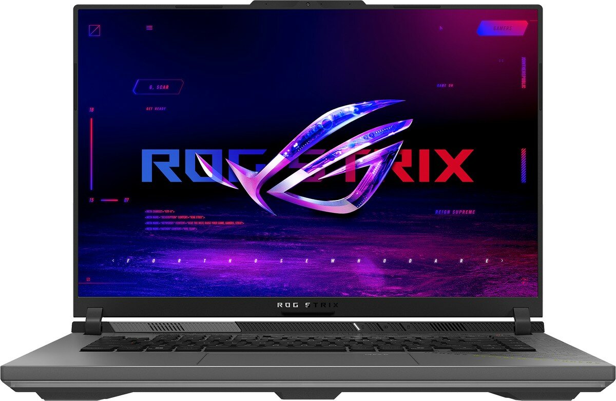 ASUS Ноутбук ASUS ROG Strix G16 G614PR-RV089 90NR0NJ7-M00620 (Ryzen 9 8940HX-2.40ГГц, 32Гб, 1ТБ SSD, 12ГБ GFRTX5070Ti, 1Гбит LAN, WiFi, BT, WebCam, 16.0 1920x1200 IPS матов, без ОС), серый