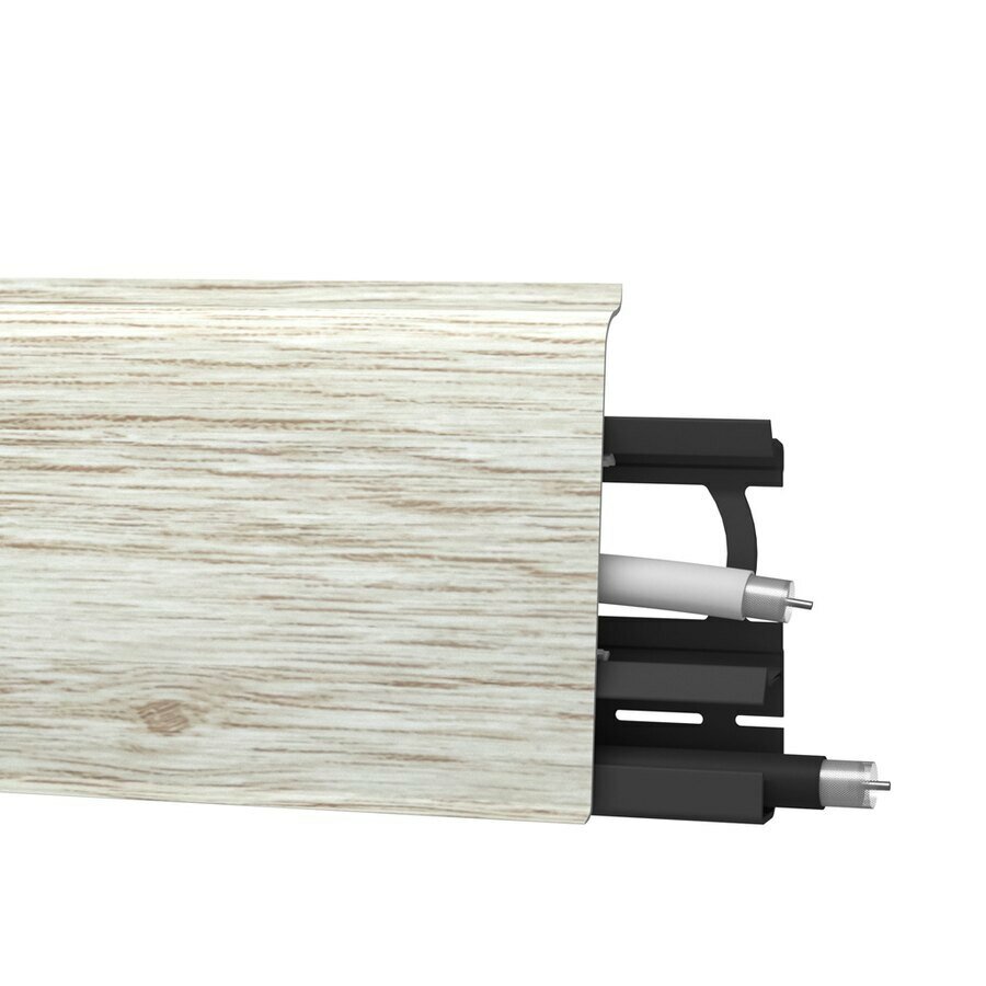 Плинтус ПВХ Arbiton Indo Дуб Платиновый 135, 1 шт.