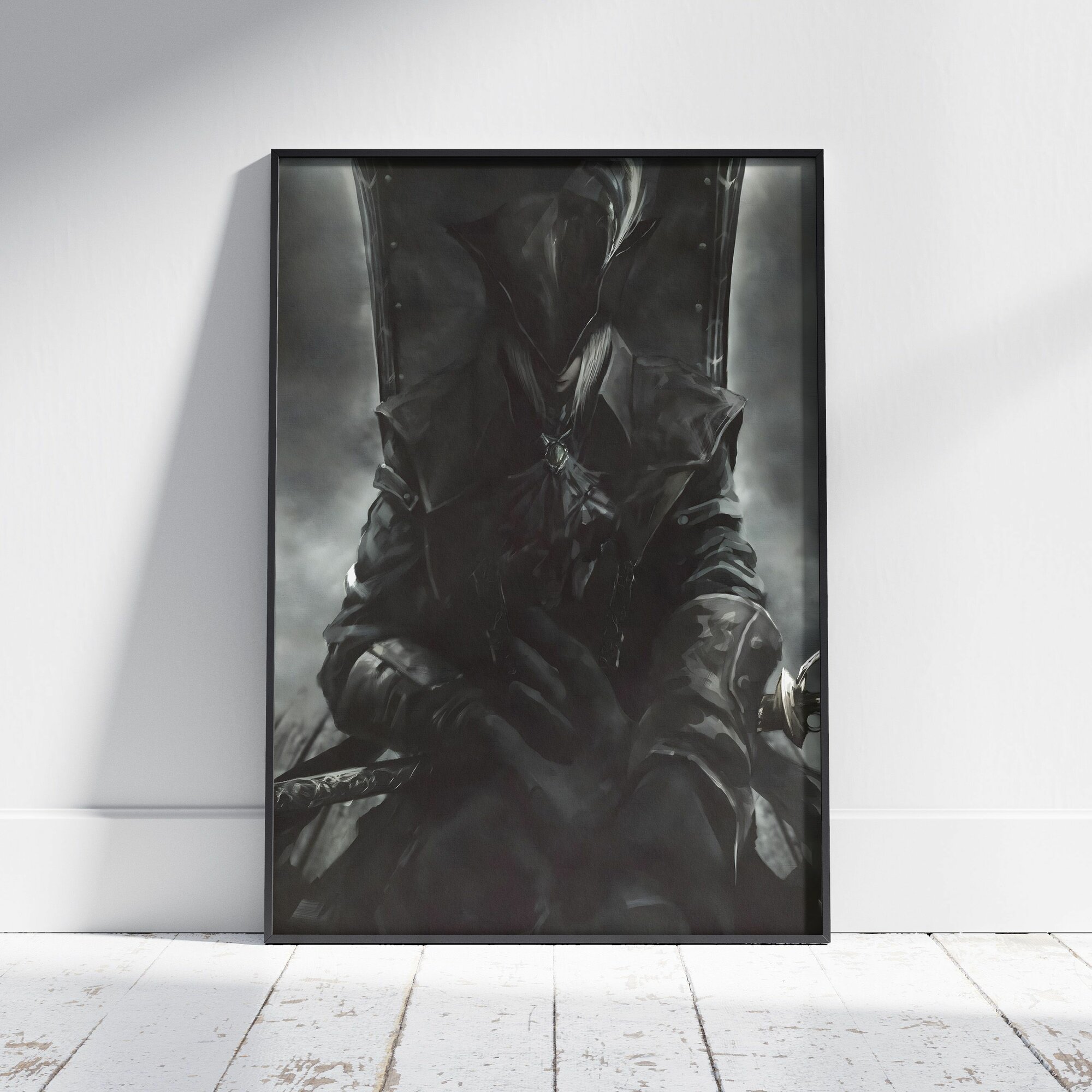Плакат на стену для интерьера Бладборн (Леди Мария 25) - Постер по игре Bloodborne формата А4 (21x30 см)