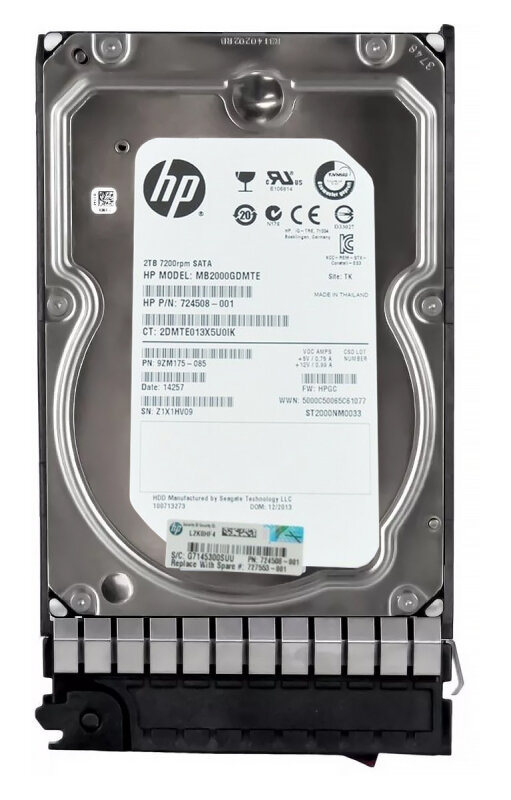 Жесткий диск HP 2Tb 7200 SATAIII 3.5" HDD 724508-001