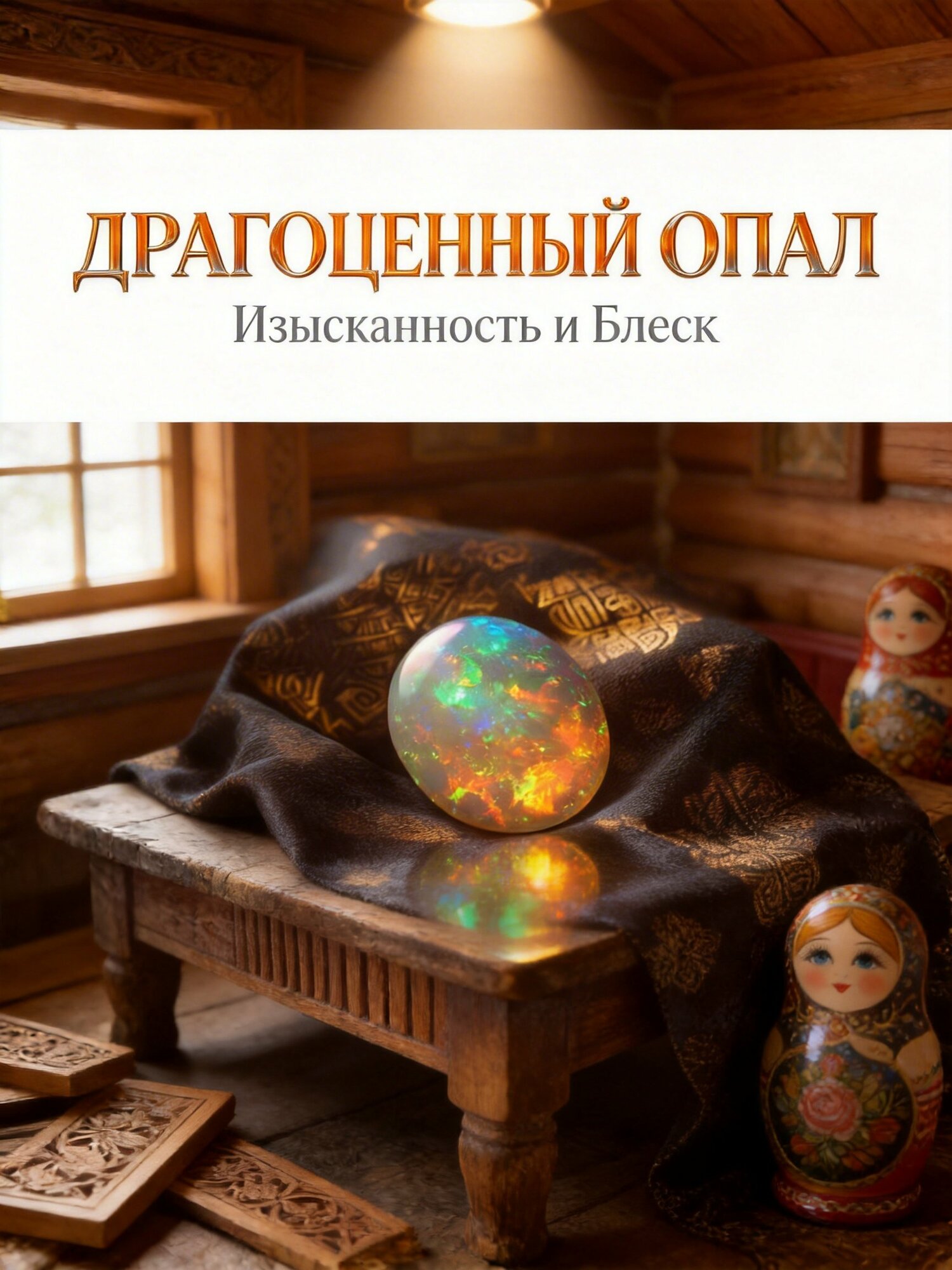 Натуральный эфиопский опал, кабошон полудрагоценный камень с яркой игрой цвета и без пропиток для ювелирных изделий и подарка