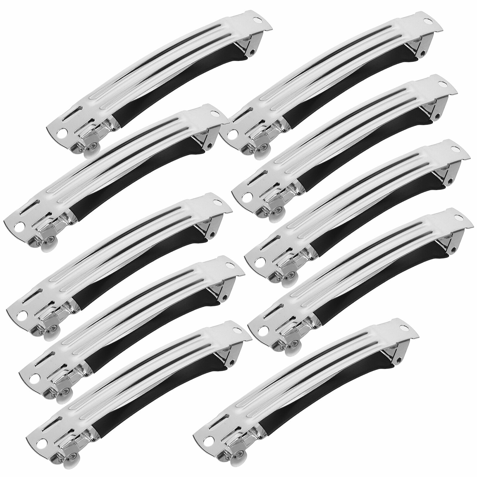 Заколка для волос с пружинным механизмом, 8 см, утолщенная пружинная заколка, аксессуар для волос ручной работы, 10 шт. (версия в кожаном чехле - 8,0 см (3 шт.))