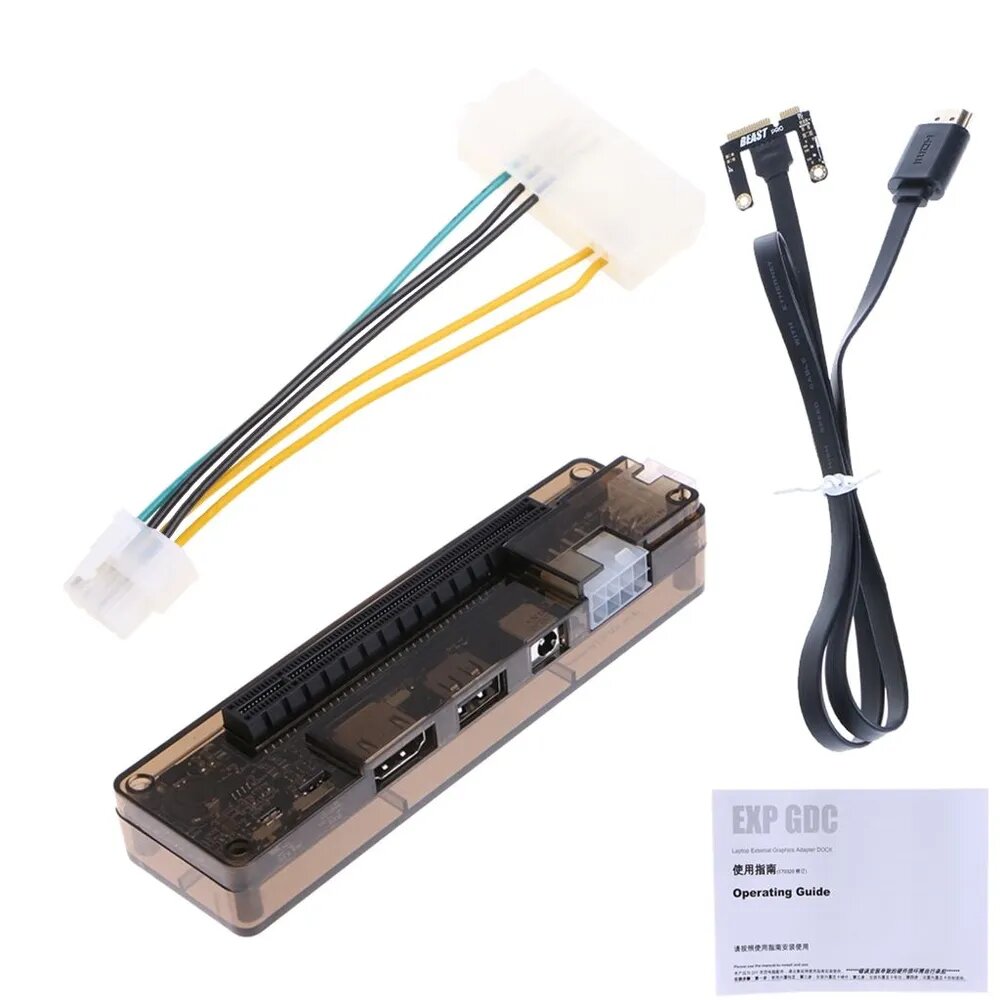 Устройство-адаптер для внешней дискретной видеокарты ноутбука MINI PCI ATX