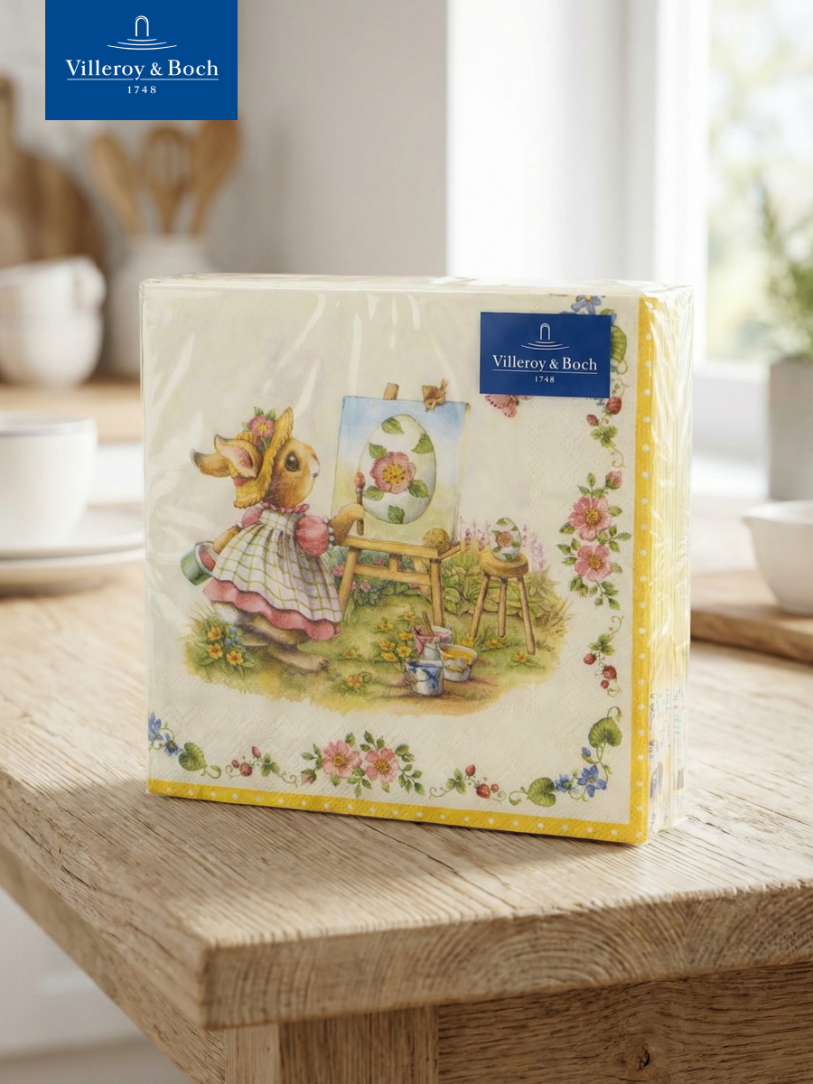 Бумажные салфетки 20 шт, 33х33 см, Bunnies, Easter Accessoires, Villeroy & Boch, Бумага