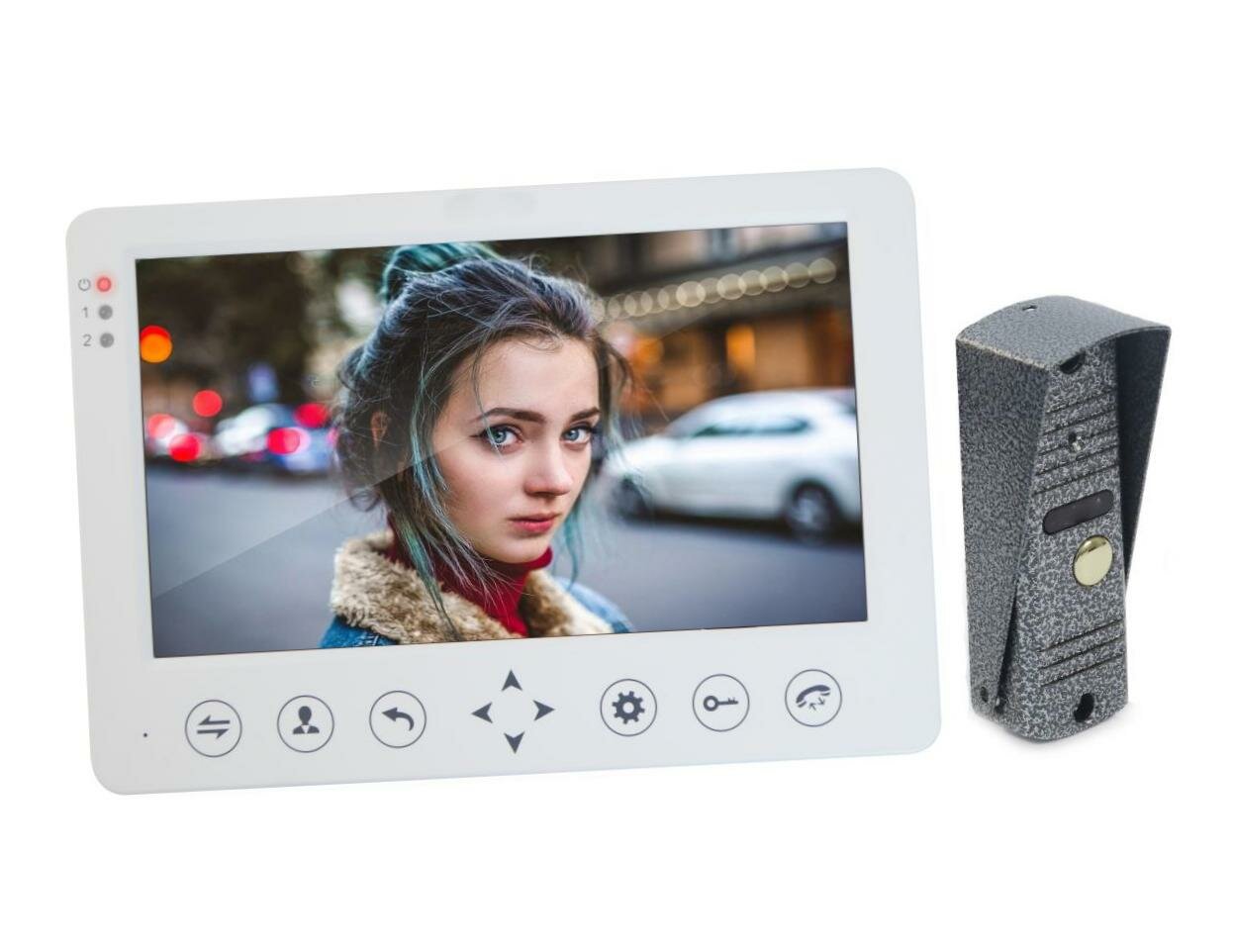 Домофон EP-48-15 (W16848PR) - видеодомофон для квартиры с записью по датчику движения, видеодомофон цветной, домофоны для частного дома