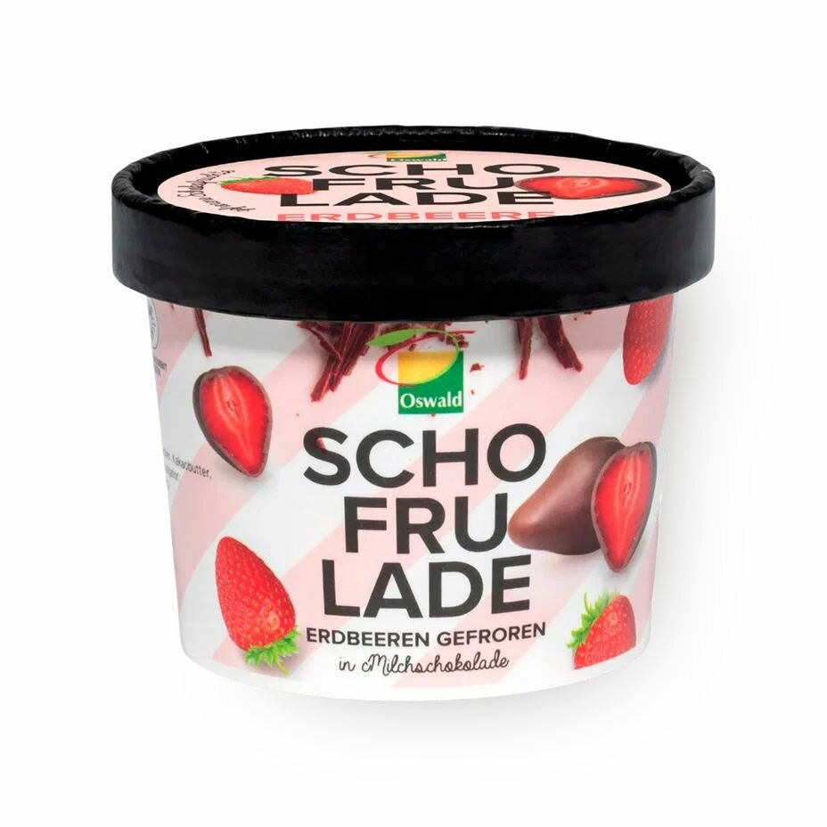 Клубника в молочном шоколаде SCHOFRULADE 130 грамм