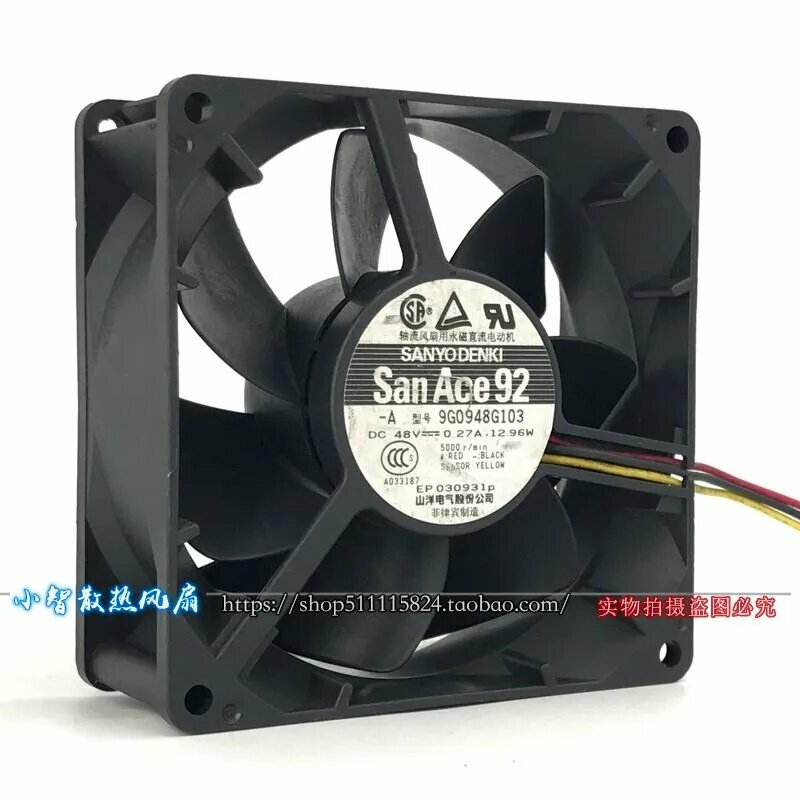 9G0948G103 48V 0.27A 9038 90*90*38mm Новый оригинал вентилятор Радиатор