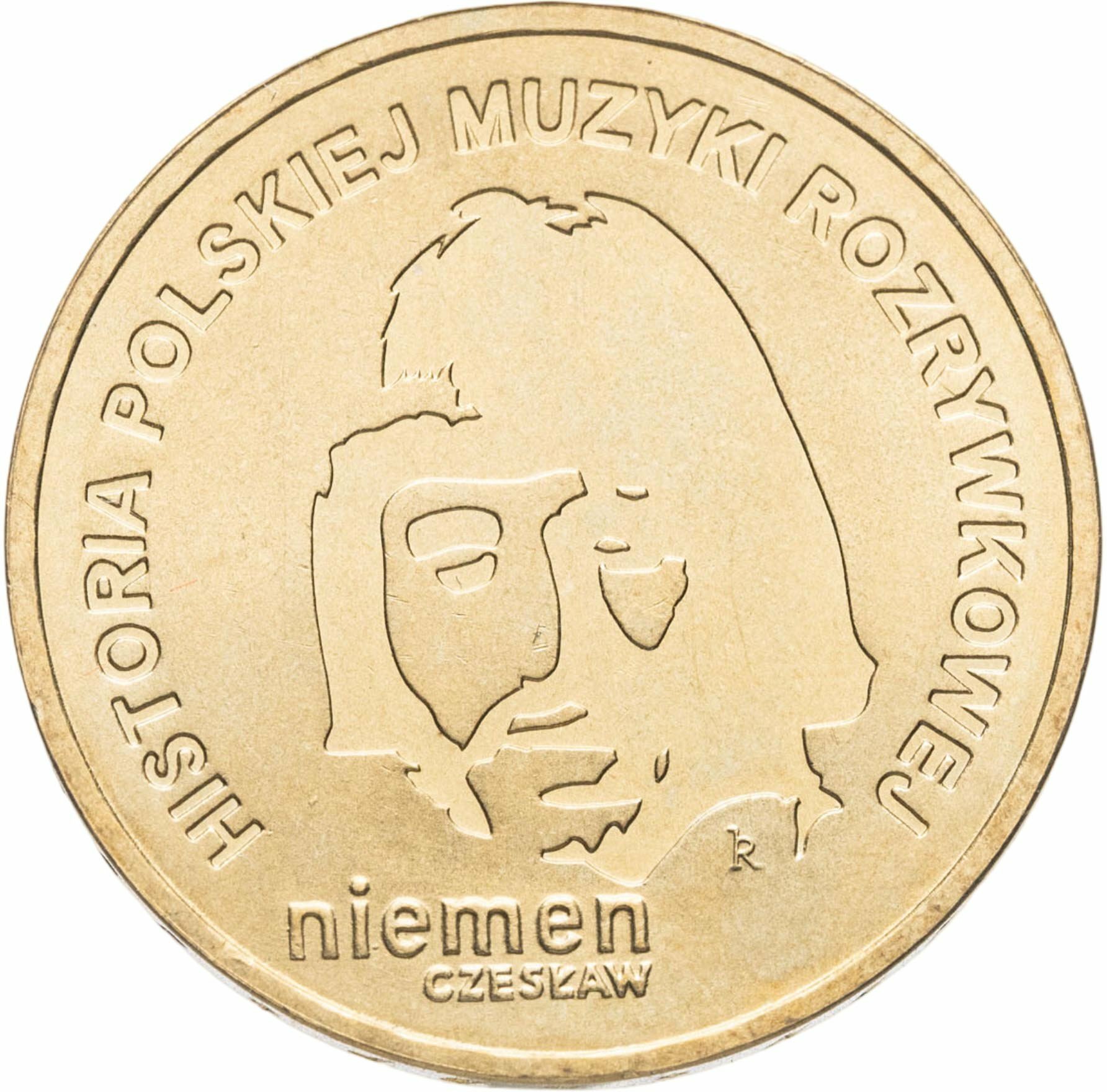 Польша 2 злотых (zlote) 2009 История польской музыки - Чеслав Немен