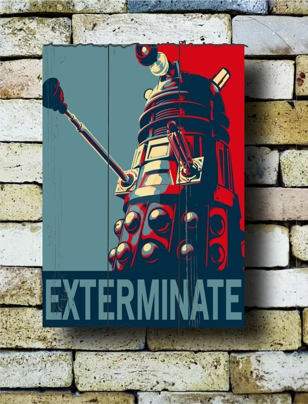 Картина на досках "Доктор Кто. Doctor Who. Далек"