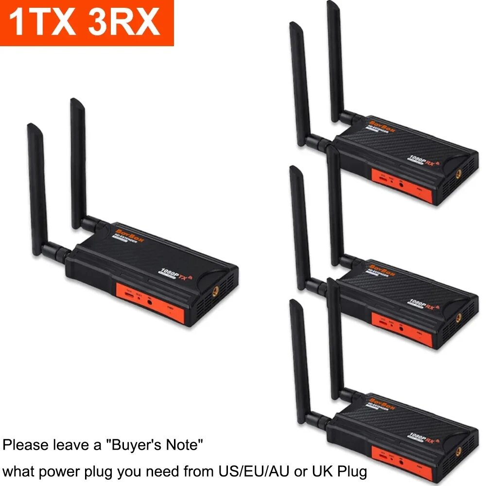 BOVBOX HDMI удлинитель 1 TX 3 RX, 200m