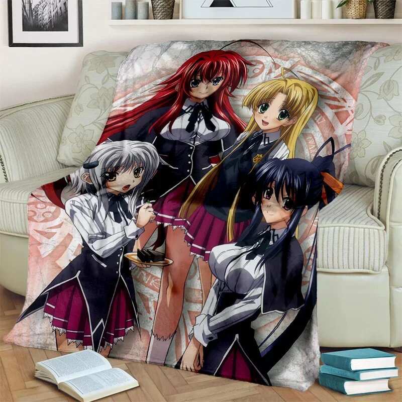 3D-плед с изображением сексуальных аниме-девушек из аниме «High School DxD», мягкий плед для дома, спальни, кровати, дивана, пикника, путешествий, детский плед.