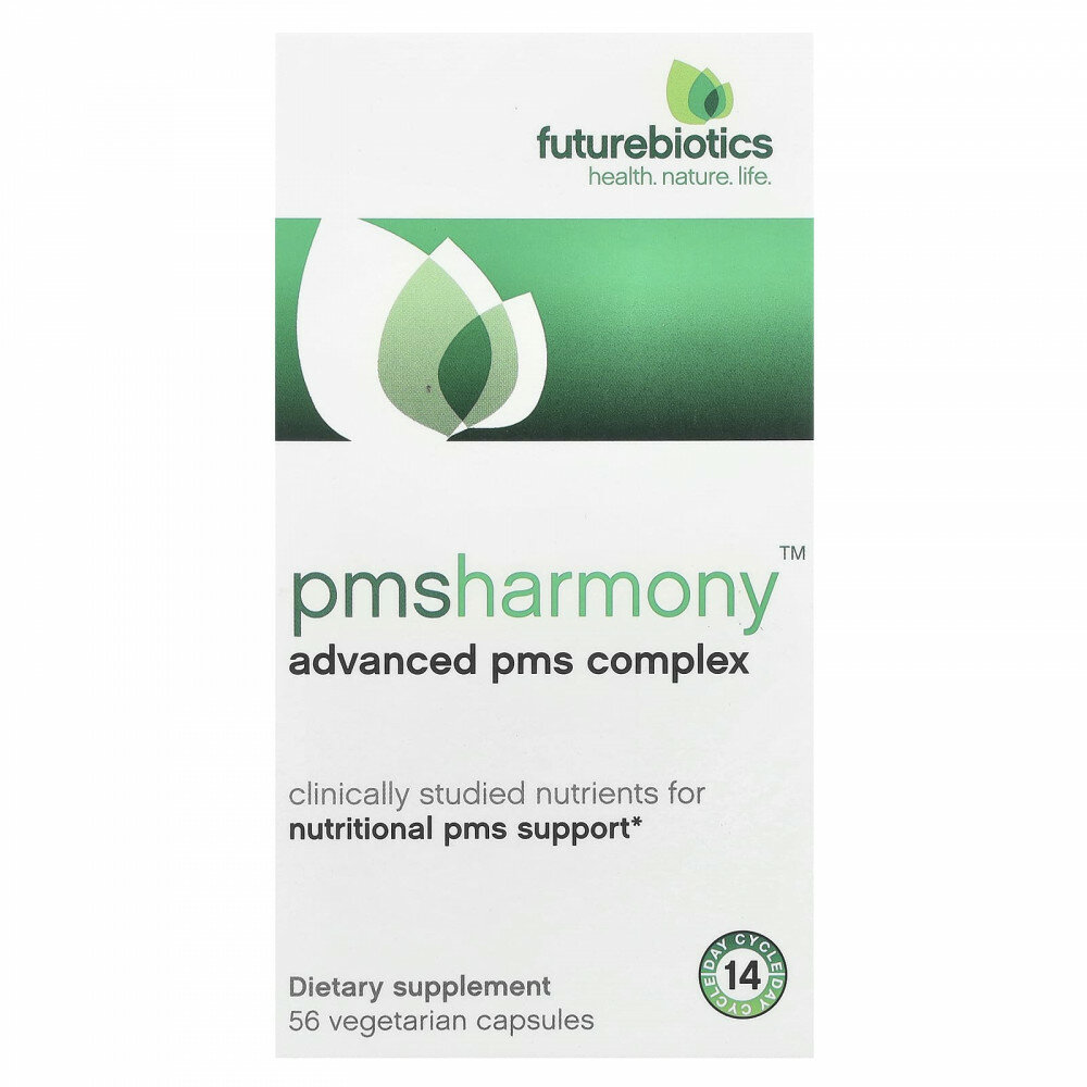 Futurebiotics, PMSHarmony™, улучшенный комплекс для ПМС, 56 вегетарианских капсул