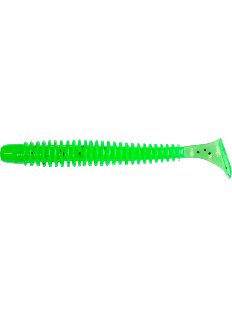 Силиконовая приманка Виброхвост SANSAN VIBRO RAKETA 89 (Col. 09 Avocado)