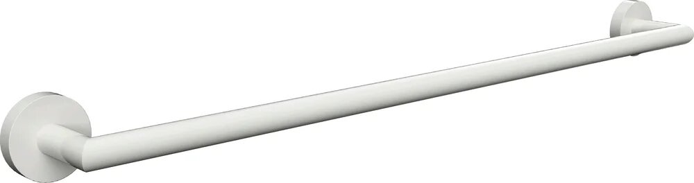 Держатель для полотенец Bemeta White 104204044 белый, глянцевый, латунный, держатель для полотенец в ванную, круглый