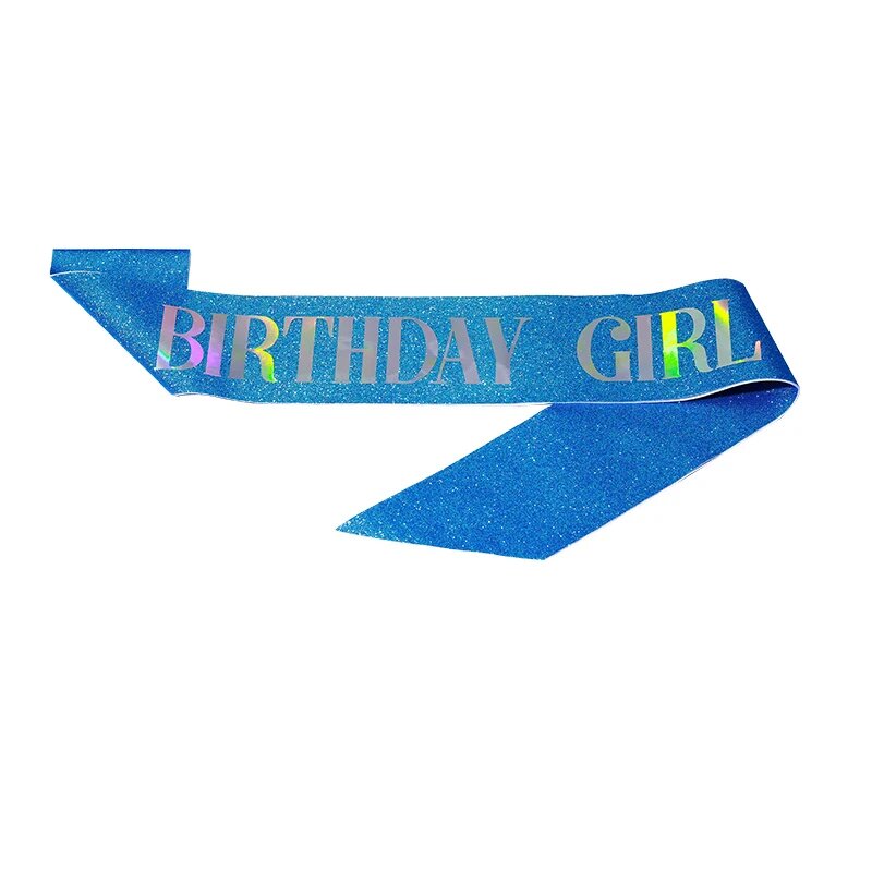 Синяя лента "Birthday Girl" JD0106-13