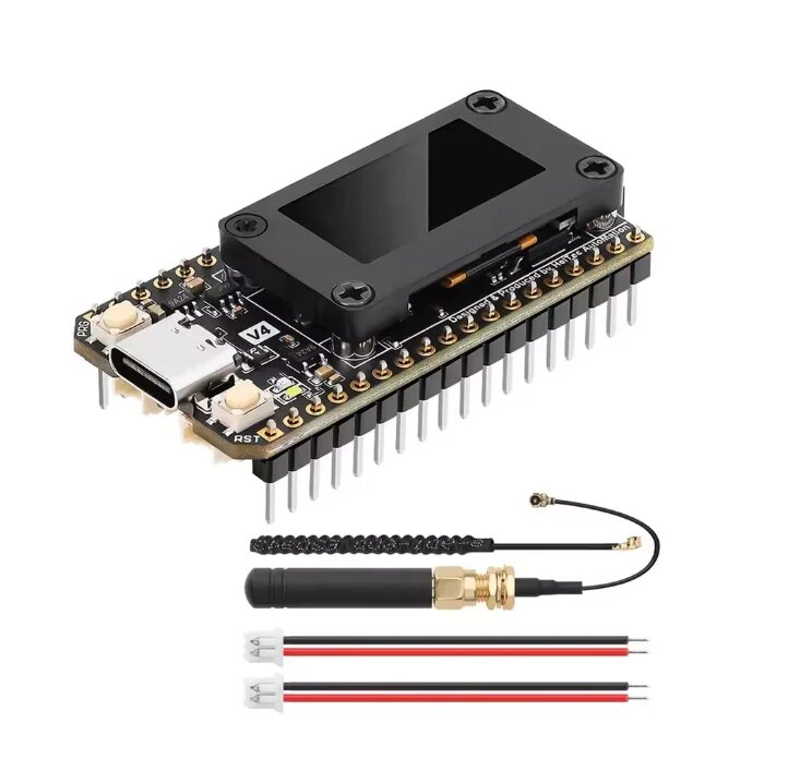 Heltec V4 ESP32 LoRa модуль с антенной и экраном