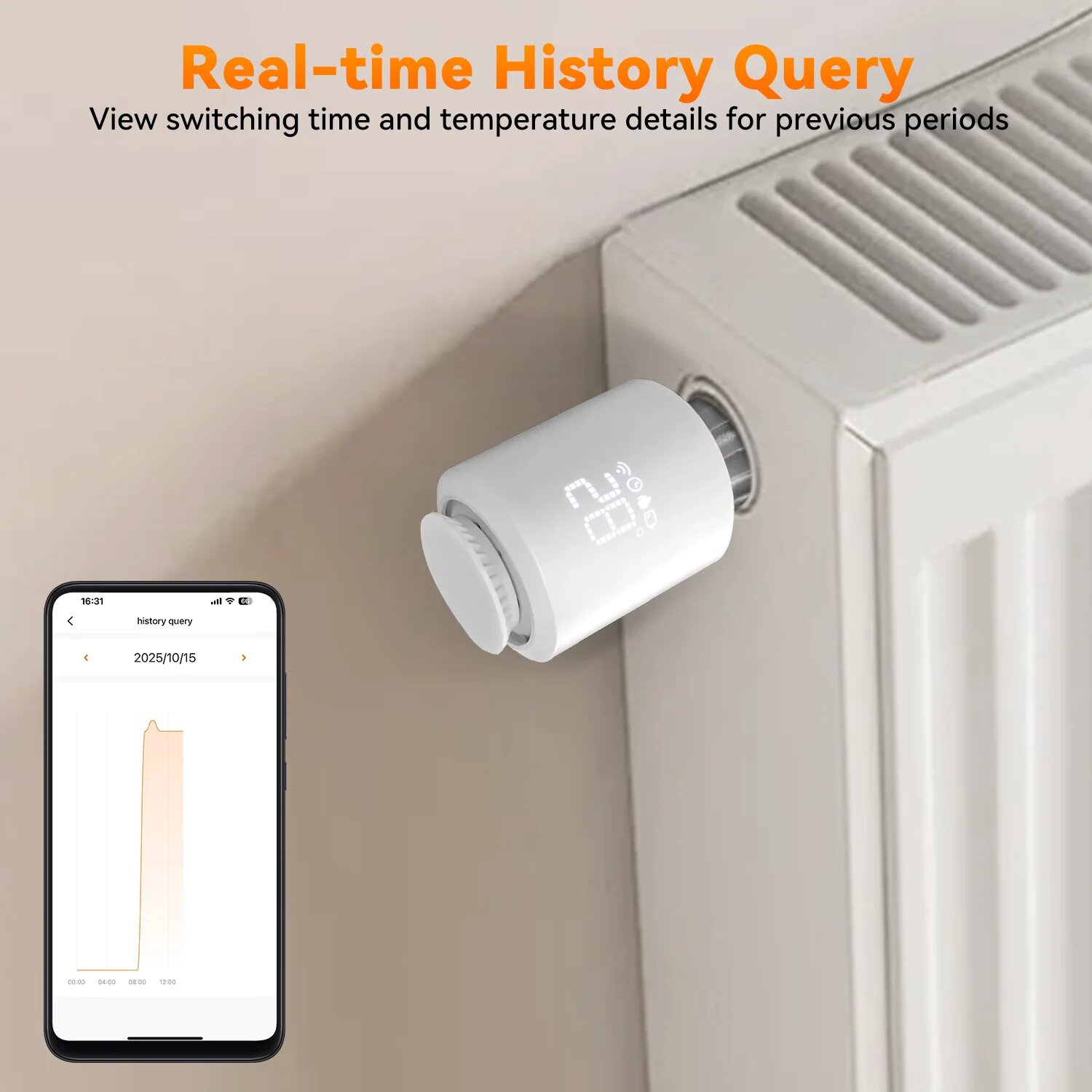 Smart Life Zigbee Термостат для радиаторов — фото 1