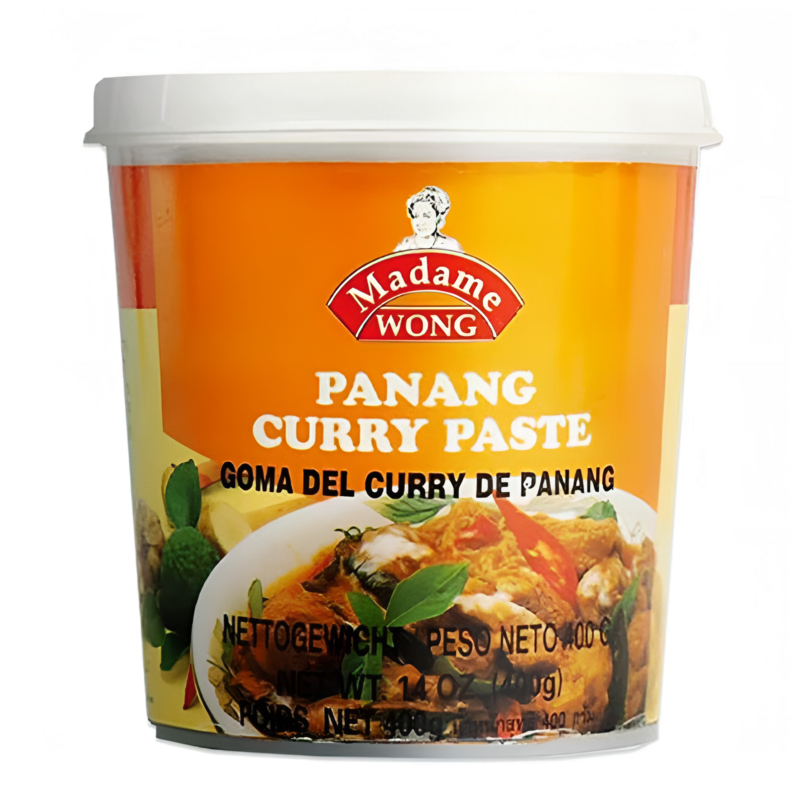 Паста карри "MADAME WONG", среднеострая, для морепродуктов/риса/мяса, 400г