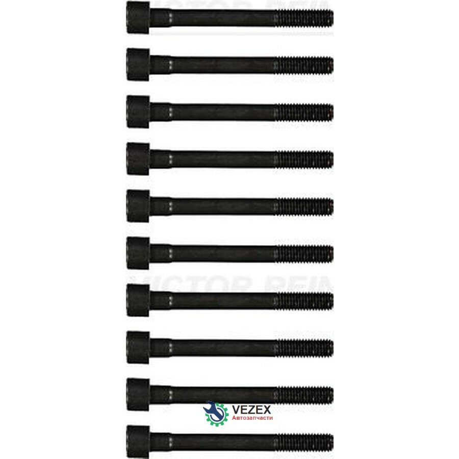 VICTOR REINZ 14-55009-01 Комплект болтов ГБЦ M10x93x1.5mm (10 штук)