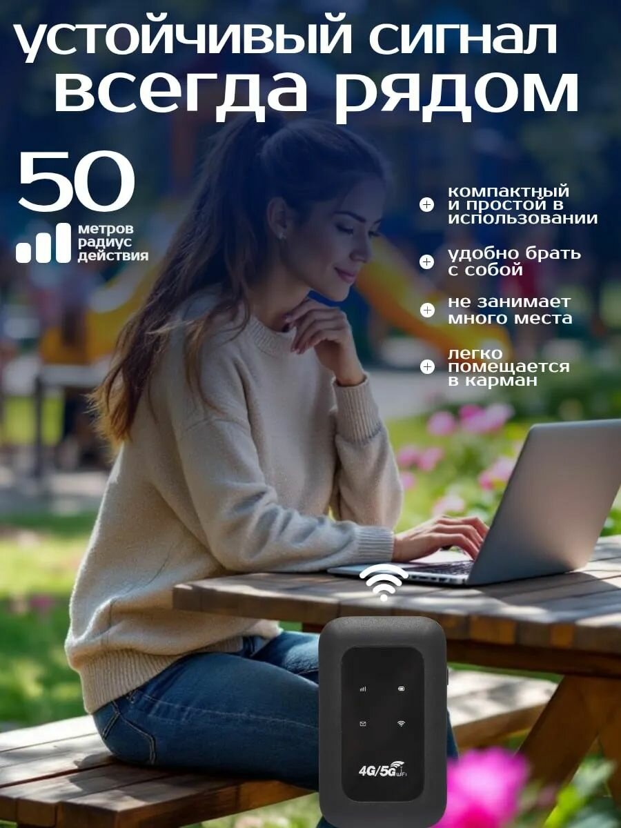 Роутер с сим картой в комплекте; Беспроводной; Роутер WIFI с сим картой; Модем 4G; LAN/WAN