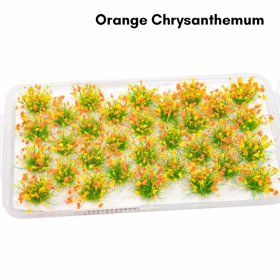 Декоративная трава Orange Chrysanthemum, 1:35 1:72 1:87, Цвет: chenghuangju