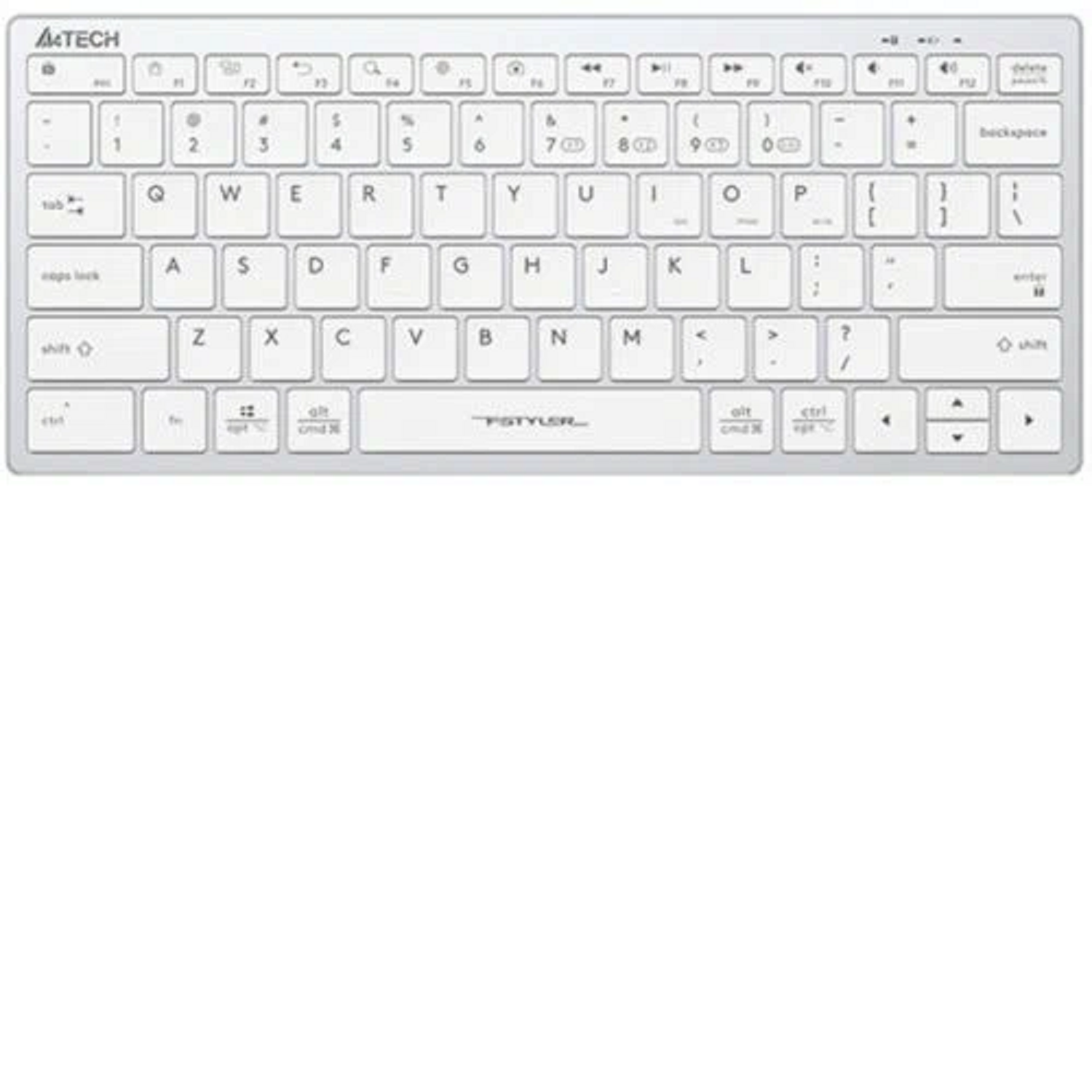 Клавиатура Wireless A4Tech Fstyler FBX51C белый BT/Radio slim Multimedia (1678100)