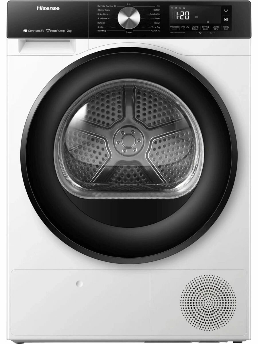 Сушильная машина Hisense DH3S702UWDE пан. англ. кл. энер: A++ макс. загр:7кг