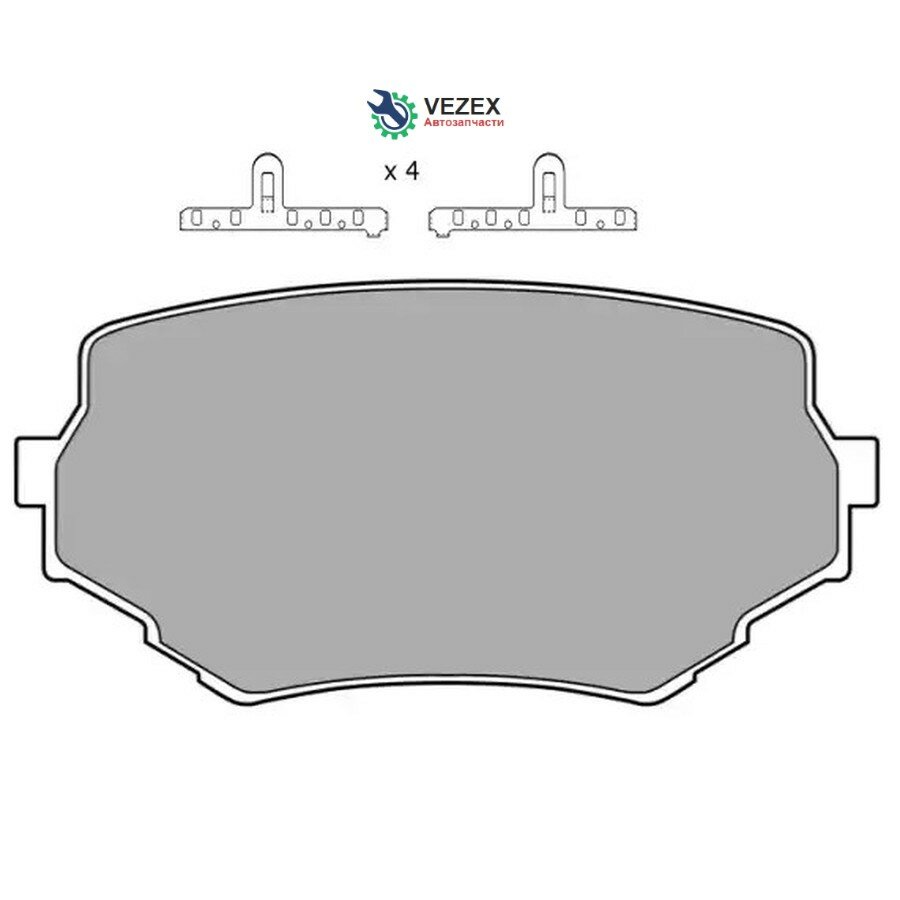 FREMAX FBP1046 колодки дисковые передние!\Suzuki Grand Vitara/Vitara 1.6/2.0/1.5DDiS/1.9D 90>