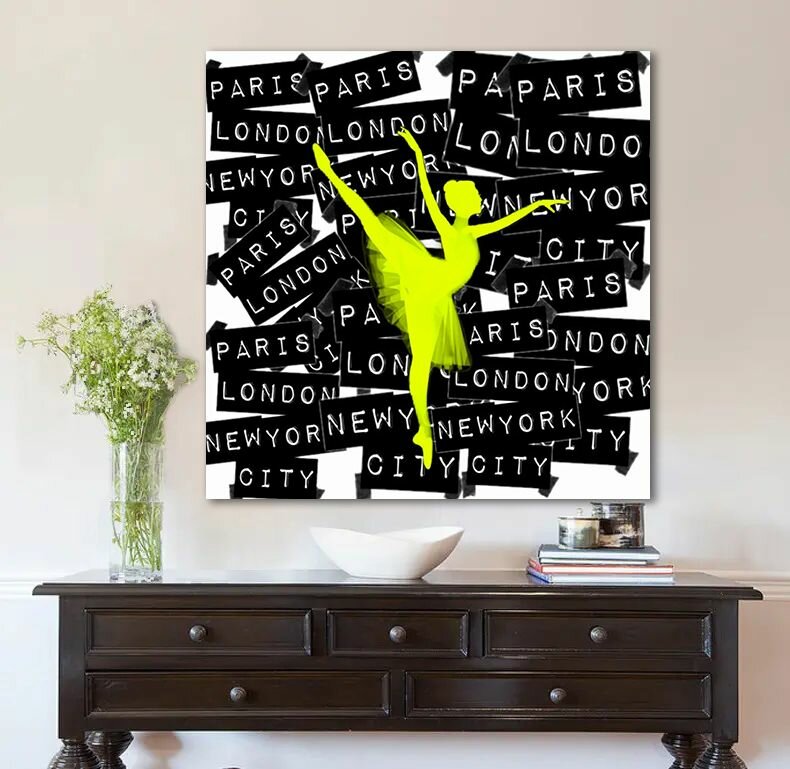 Картина "Бэнкси", холст, на подрамнике, крепление "крокодил", 60x60 см