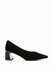 Туфли SERGIO MORETTI Pointed-toe block-heel pumps, размер 39, black/black