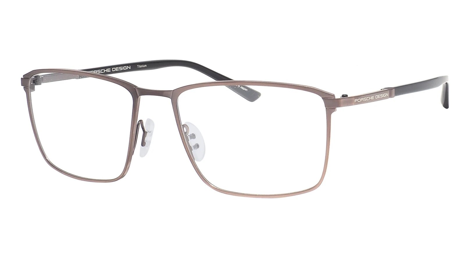 Оправа Porsche Design P8397 D , прямоугольная, серая, металл, для мужчин, футляр, салфетка