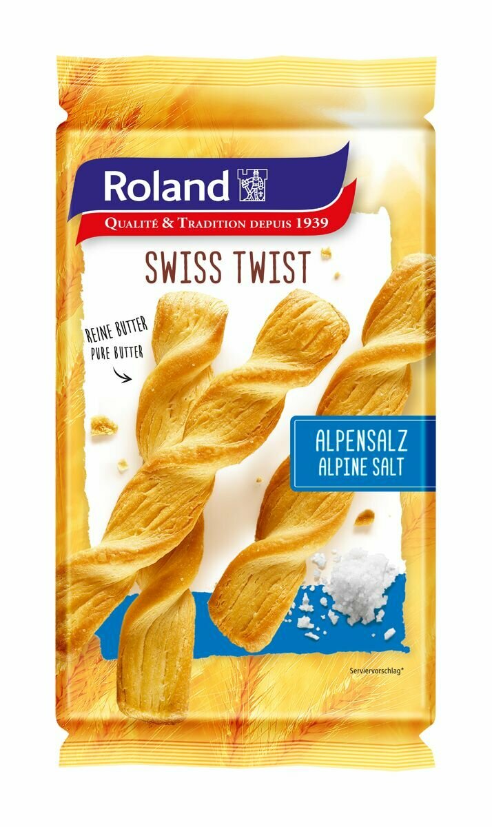 Палочки ROLAND TWIST Твисты слоеные с солью 100г
