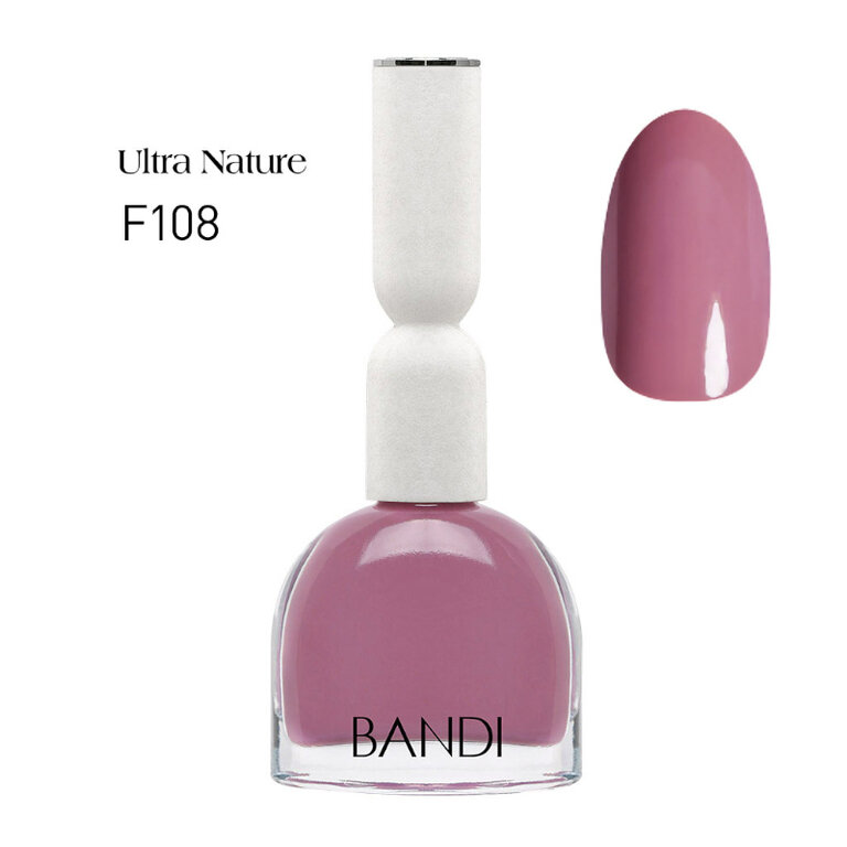 BANDI ULTRA NATURE F108s Mauve pink Лак Южная Корея 10 мл