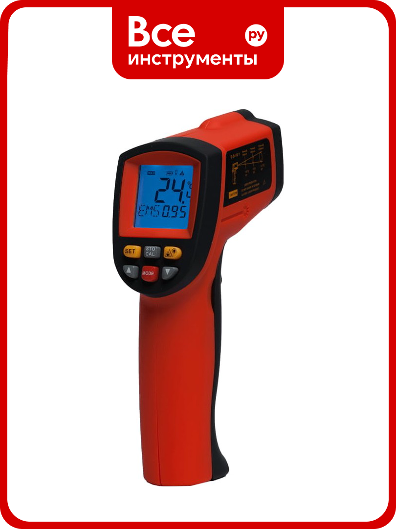 Инфракрасный пирометр ADA TemPro 900 А00225 с лазерным прицелом, точность измерения, широкий диапазон температур