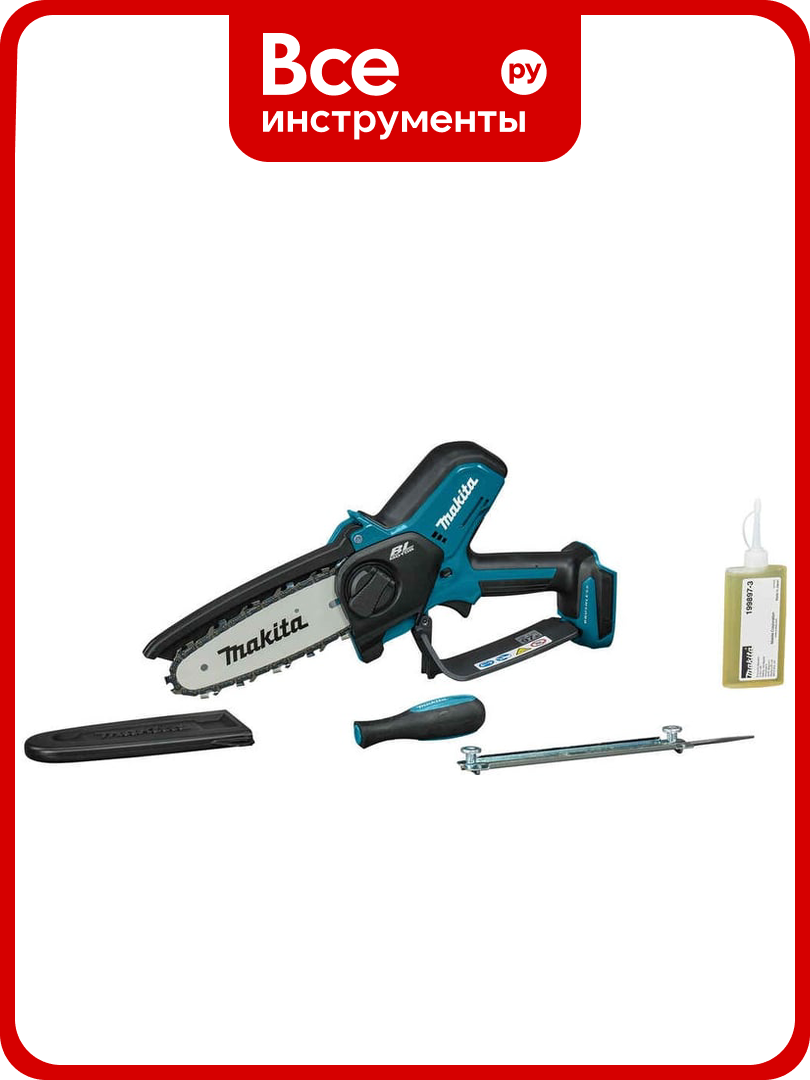 Пила цепная аккуммуляторная Makita LXT BL 18В, 320 Вт, 6/15 см, 0.325, 1.1 мм, 8 м/с XPT DUC150Z